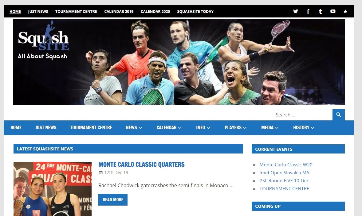 SquashSite Update – SquashSite – all about Squash
