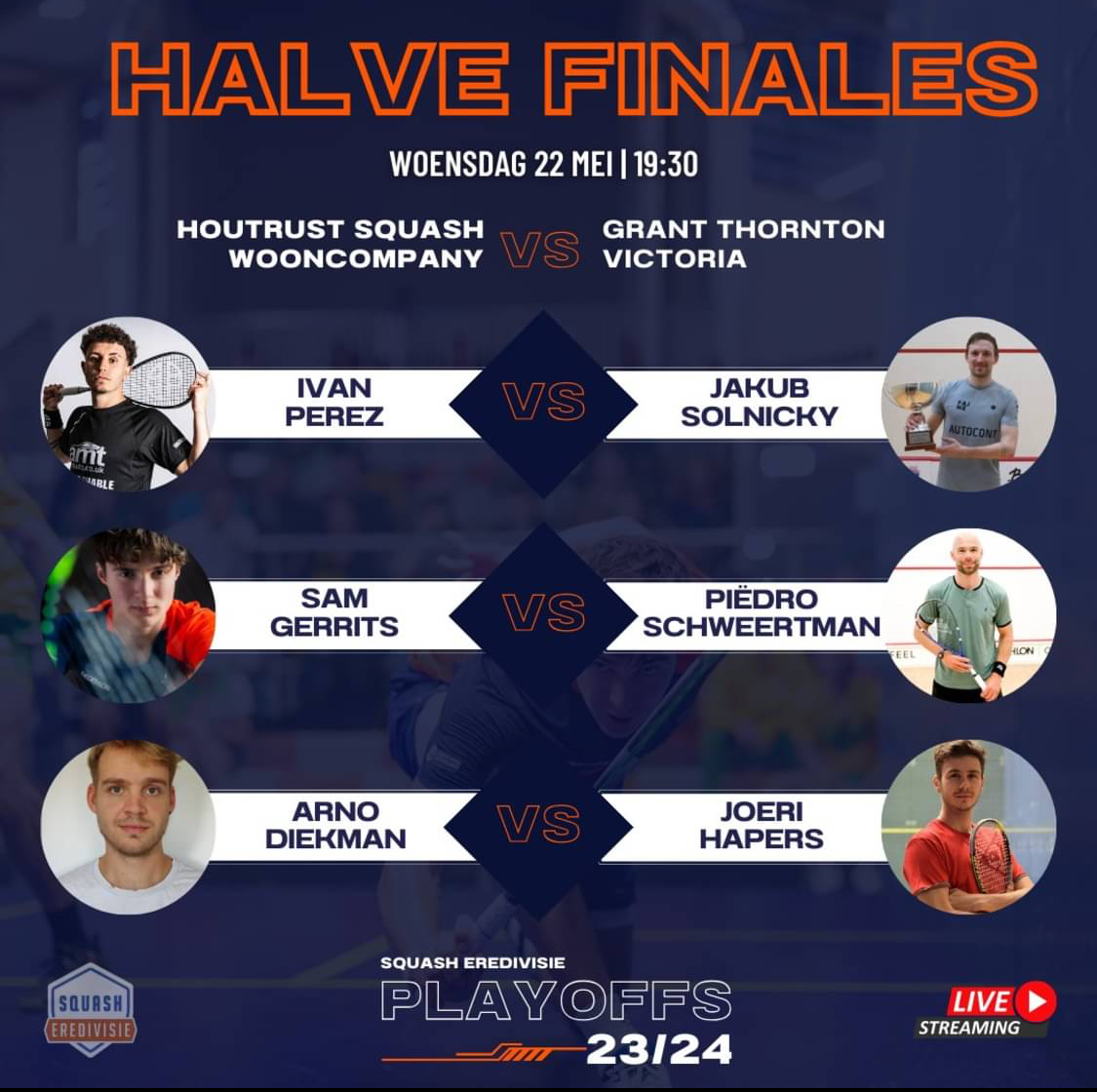 Dutch PSL : Men’s Semi-Finals – SquashSite – all about Squash